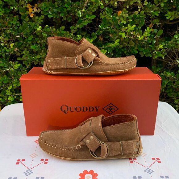 Quoddy | Shoes | Quoddy Original Suede Ring Boots With Brass Finish ...